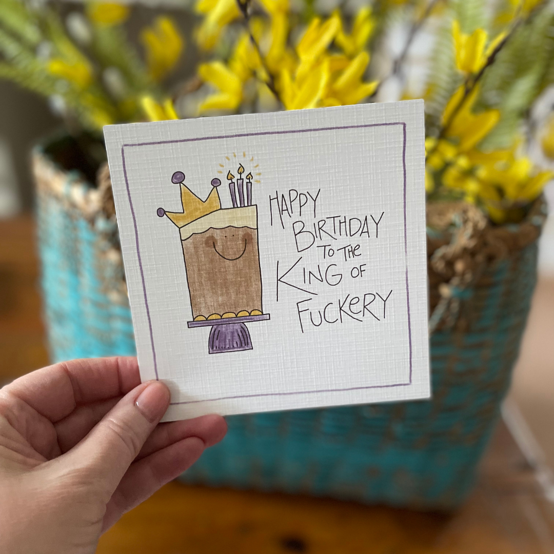 The King-Greeting Card – Out On A Whim Greetings