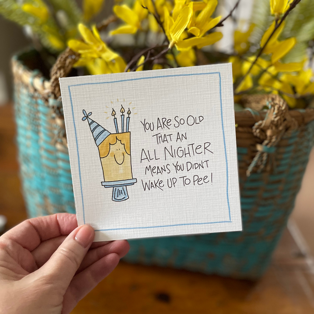 All Nighter-Greeting Card – Out On A Whim Greetings