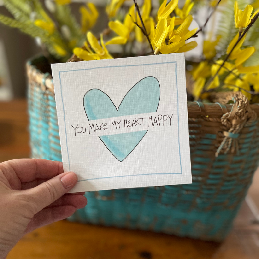 Happy Heart-Greeting Card – Out On A Whim Greetings